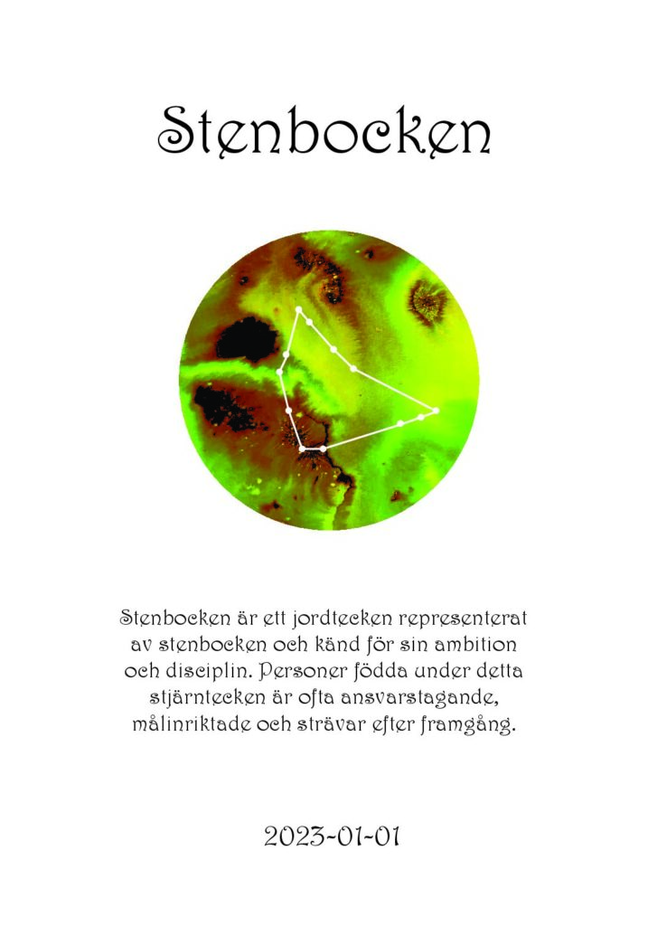 Stenbocken, Stjärntecken